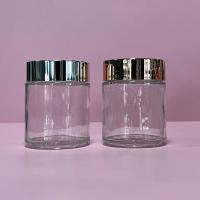 China Color painting 200g Glass Jars Frosted Transparent Glass Container Non Leakage for sale