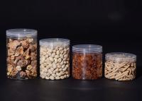 China Transparent Plastic Food Package 500Ml Clear PET Jar With Silver Aluminium Lids for sale