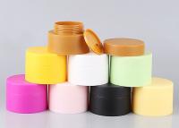 China Silk Print PP Plastic Double Wall Plastic Jar With Screw Lids 3ml-80ml for sale