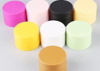 China Customize Logo 30g Double Wall PP Plastic Cream Jar White Black Pink Blue for sale