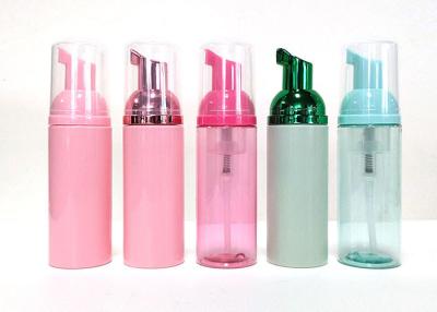 China Custom Pink Frosted 60ml Empty Lash Cleanser Bottles mousse pump bottle for sale
