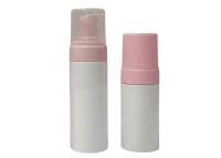 China 150ml Pink Round Face Mousse Shampoo Packaging Bottle thicken bottom for sale