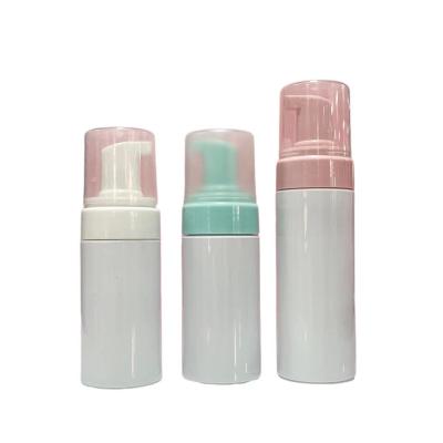 China Customized Plastic Foam Pump Bottle 30ml 50ml 60ml 100ml 150ml 200ml White PET Facial Cleanser Mousse Foam Pump Bo for sale