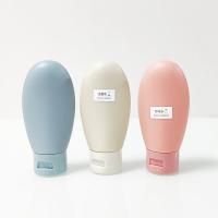 China Pink Grey Blue 60ml Plastic Cosmetic Tube For Hand Cream Smooth Body for sale
