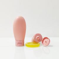 China Pink Grey Blue 60ml Plastic Cosmetic Tube For Hand Cream Smooth Body for sale