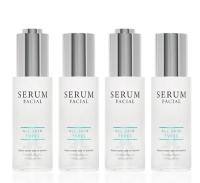 China 30ml 1oz Press Button Flat Shoulder Dropper Bottle Face Serum Bottle for sale