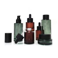 China Custom Logo Empty Cosmetic Bottles 30ml Frosted Serum Bottle for sale