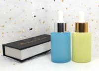 China Customized Paint Color Serum Facial Oil Glass Dropper Bottle 30ml for sale