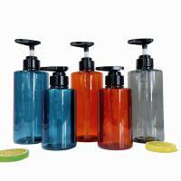 China Custom Color Logo Soft Touch Shampoo Lotion Pump Bottle Recyclable Plastic Cosmetic Bottle for sale