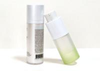 China 30 Ml AS Facial Lotion Empty White Plastic Airless Bottles For Skin Care for sale