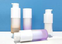 China 30 Ml AS Facial Lotion Empty White Plastic Airless Bottles For Skin Care for sale