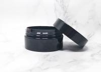 China Inventory Empty Hair Pomade Plastic Cosmetic Jar Container 100ml 250ml Black Pet for sale