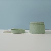 China 30g 250g Plastic Cosmetic Jar Biodegradable Wheat Straw For Cream for sale