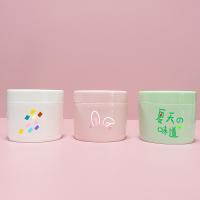 China Custom Bowl Shaped 250g Container Jar Plastic With Screw Top Lids for sale