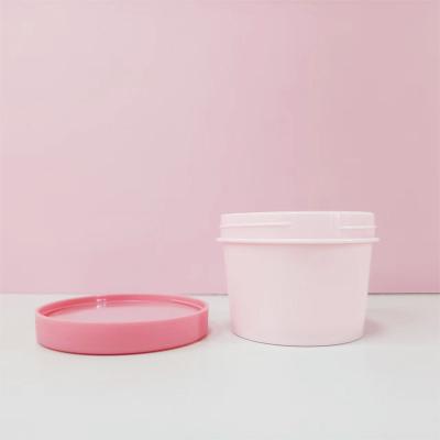 China Free Samples Eco Friendly 250ml Plastic Jars With Lids Face Cream Packaging for sale