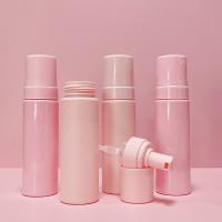 China Lash Cleanser Empty Foaming Bottles Pink Purple Frosted 60ml 50ml for sale