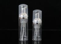 China Luxury 50ml Foam Pump Bottle Facial Wash Packaging Empty Round Gold Pump Cap for sale