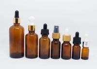 China Essential Oil 10ml Empty Cosmetic Packaging Facial Oil Amber Glass for sale
