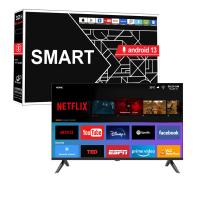 China 55 Inch Smart TV 4K HD FHD UHD Android 32 40 43 50 65'' LCD LED Frameless Television for sale