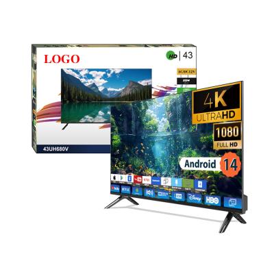 China Smart LED TV 32 40 50 55 65 Inch Android FHD UHD 4K 2K WiFi Television for sale