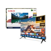 China 32 40 50 55 65 Inch Smart LED TV 2K 4K UHD Android Flat Screen Television for sale