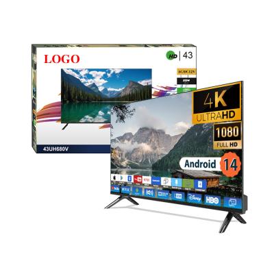 China 32 40 50 55 65 Inch 4K UHD Smart LED Android TV Home Theater Display for sale