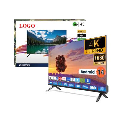 China Full HD UHD Smart LED TV 32 40 50 55 65 Inch 2K 4K Android Flat Panel for sale