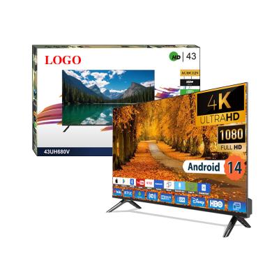 China Smart 4K Android LED TV 32 40 50 55 65 Inch UHD WiFi Slim Design for sale