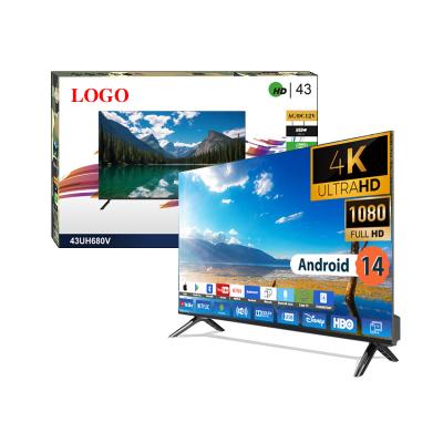 China Smart Android UHD TV 32 40 50 55 65 Inch LED 4K Slim Screen Television for sale