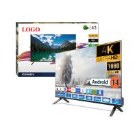 China 32 40 50 55 65 Inch 2K 4K UHD Smart LED Android Flat Screen TV for sale