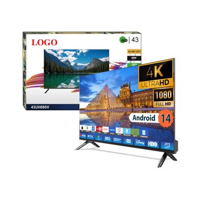 China SmaLED UHD Smart TV 32 40 50 55 65 Inch 4K Android Thin Bezel Television for sale