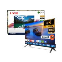 China 32 40 50 55 65 Inch Smart LED TV 4K UHD HDR Android Home Screen for sale