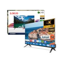 China Smart UHD Android TV 32 40 50 55 65 Inch LED 4K Slim Panel Television for sale