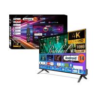 China 32 40 50 55 65 Inch Frameless Smart TV 4K UHD Android Ultra Slim Bezel for sale