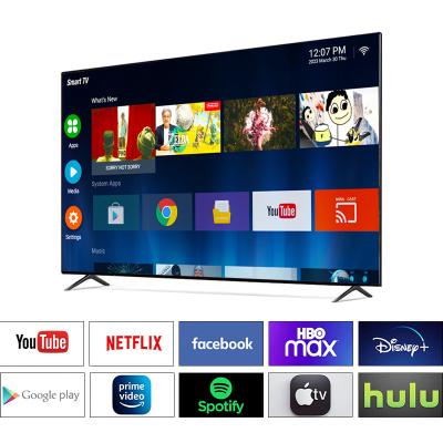 China 32 40 50 55 65 Inch Frameless Smart TV 4K UHD Android Ultra Slim Bezel for sale
