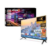 China Frameless Smart TV with 97% Screen-to-Body Ratio for Home & Hotel Use with Plastic Base for sale