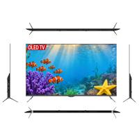 China Frameless Flat OEM 55 85 Inches 4k Ultra HD Led Oled Qled Android Wifi Smart Tv for sale