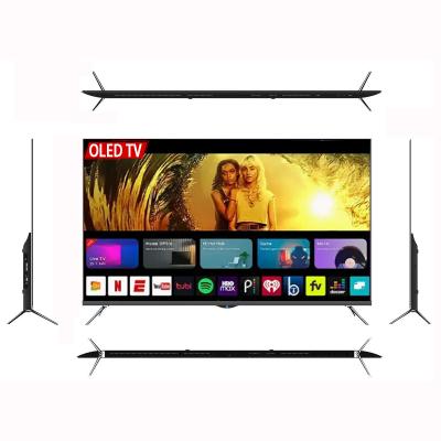 China 4K 8K OLED Smart TV 55 65 75 85 100 Inch Large Screen WiFi Android 15.0 with Tempered Glass for sale