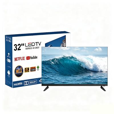 China Custom Logo Smart QLED OLED LED TV Android Google 65 Inch 4K UHD 75 Inch Flat Screen LED LCD Television for sale