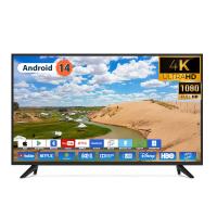 China 55 Inch Living Room TV, Tempered Glass Frame, QLED Quantum Dot Technology, Dolby Atmos, AI Voice Control for sale