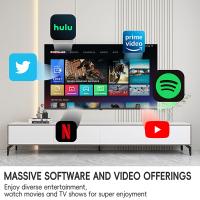 China OEM 4K Android Smart TV 32 40 43 50 55 60 65 75 85 Inch Metal Bezel LED Television for sale