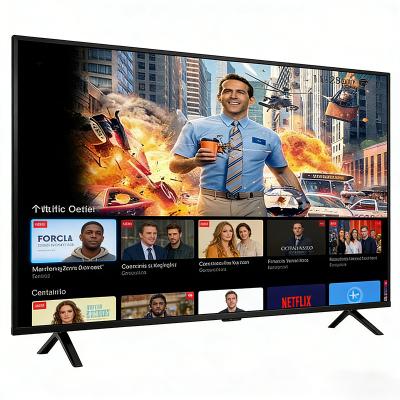 China Factory OEM 55 65 75 Inch 4K LED Smart TV Android TV for Commercial Wholesale Projects for sale
