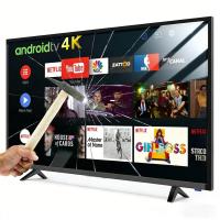 China Tempered Glass Tv 55 Inch 4K Ultra HD LED Tv Television Explosion-proof 65 Inch Smart Tv for sale