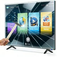 China Metal Frame 65 Inch Explosion-proof 4K Ultra HD LED Tv Smart Tv 75 Inch Television for sale