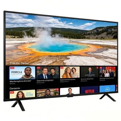 China 4K UHD Smart LED TV 55/65 Inch Ultra Thin Television with Voice Control for sale