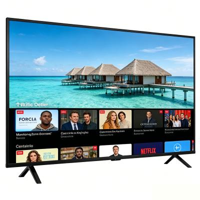 China 55 Inch 4K Smart TV Ultra HD Thin Bezel Android Television for Home for sale