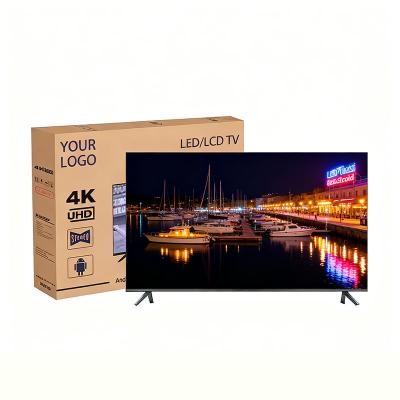 China Original Brand New a Grade Flat Screen Frameless 32 43 50 55 65 75Inches Smart TV 2k 4K Google Android Wireless WiFi for sale