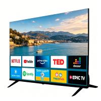 China High Quality QLED 4K HDR TV Built-in Chromecast Mass Production Factory Supply for sale