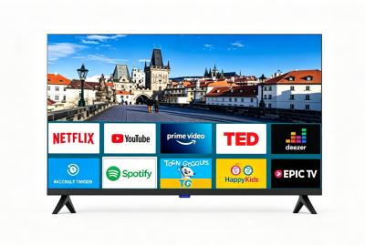 China 55 Inch Frameless Smart TV Ultrathin LED TV With Multi Media for sale