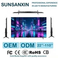 China Frameless Smart TV 32 55 Inch 4K Ultra HD with Built in Streaming Apps for sale
